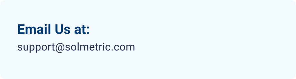 SunEye Support - Solmetric